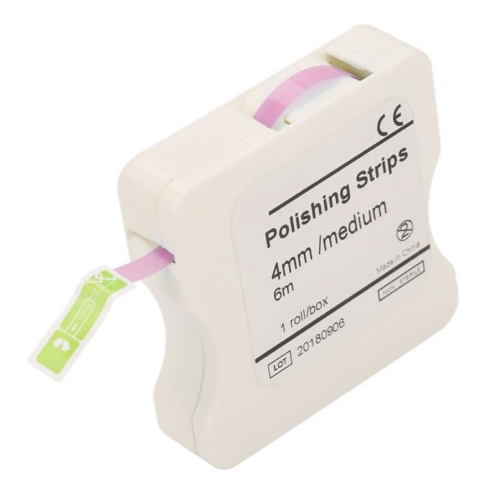 LEX outil dentaire 1 rouleau de 4 mm de bande de polissage dentaire en ...