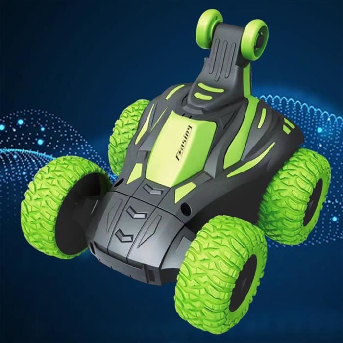 Vert -Voiture cascadeuse télécommandé culbutant à 360 degrés, design fiable et cool, cadeau de ...