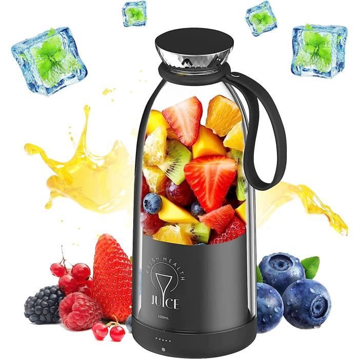 Mini Mixeur Blender Portable Conjuicateur De Fruits Électrique À 6 ...