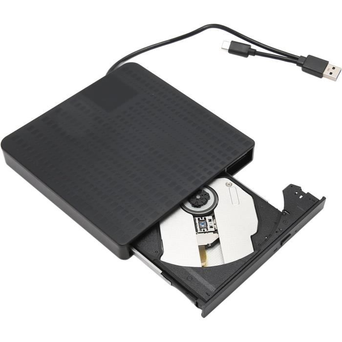 Lecteur Cd Dvd Externe, Usb3.0 Type C Portable Dvd Cd Rom Burner Cd ...