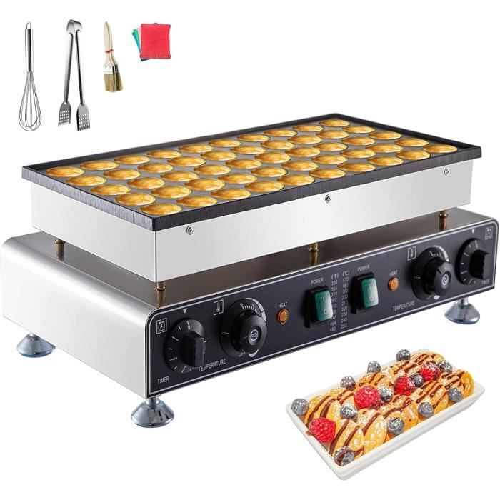 Np-543 Lot De 50 Mini Machines À Crêpes Électriques 1600 W 45 Mm Acier ...