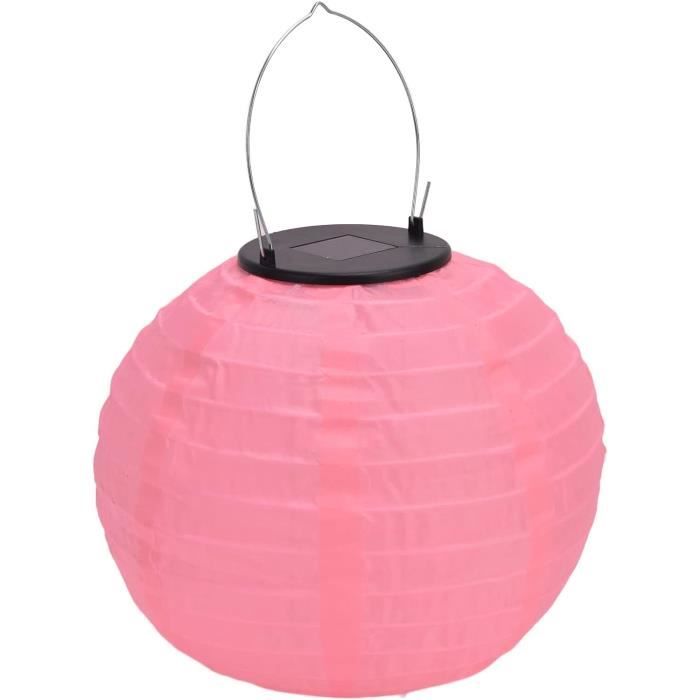 Lumières Extérieures Solaires De Lanterne Chinoise, Lampion Boule Papier, Lumières Décoratives ...