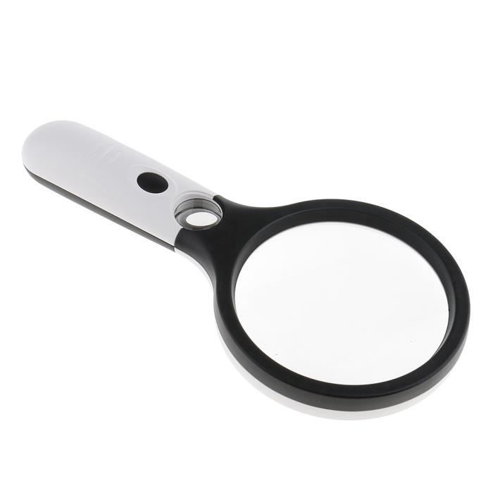 4 LED Lumière 30X Loupe Lecture Carte Loupe Loupes Bijoux Loupes ...