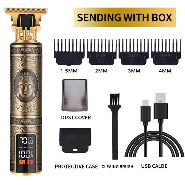 TONDEUSE CHEVEUX,LCD Buddha 2.0--Tondeuse à cheveux électrique T9 pour femmes tondeuse homme ...