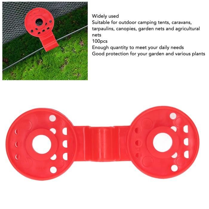 Tbest Clips en plastique pour toile d'ombrage 100 pièces Clips en ...