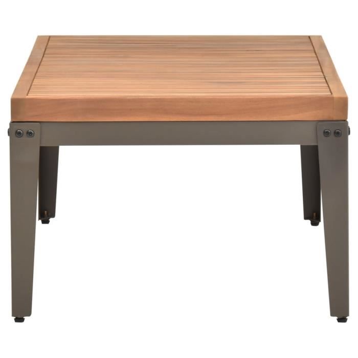 FAR - Table basse de jardin 110x55x36 cm Bois solide d'acacia - ZJCHAO ...