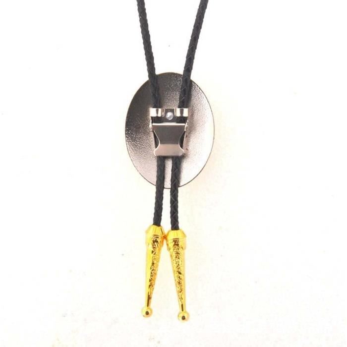 Cravate Western Cowboy Bolo Pour Homme-Corde En Cuir Faite À La Main ...