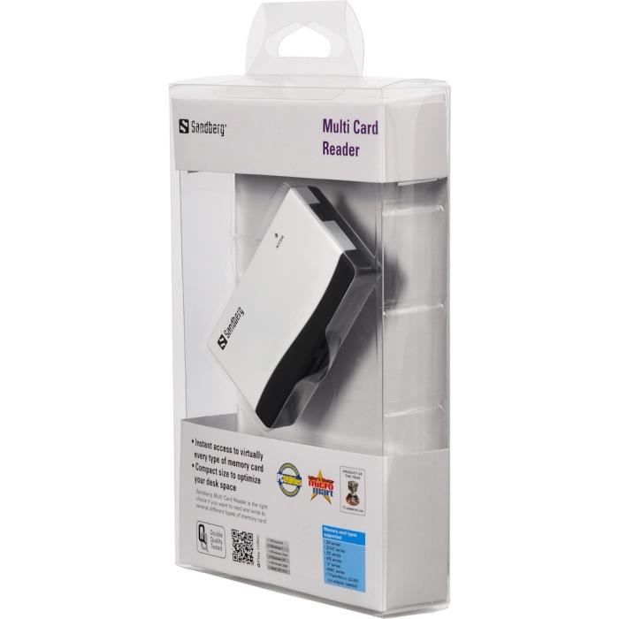Sandberg Multi Card Reader, CF, CF Type II, CF+, CFast, CFast 2.0, DV ...