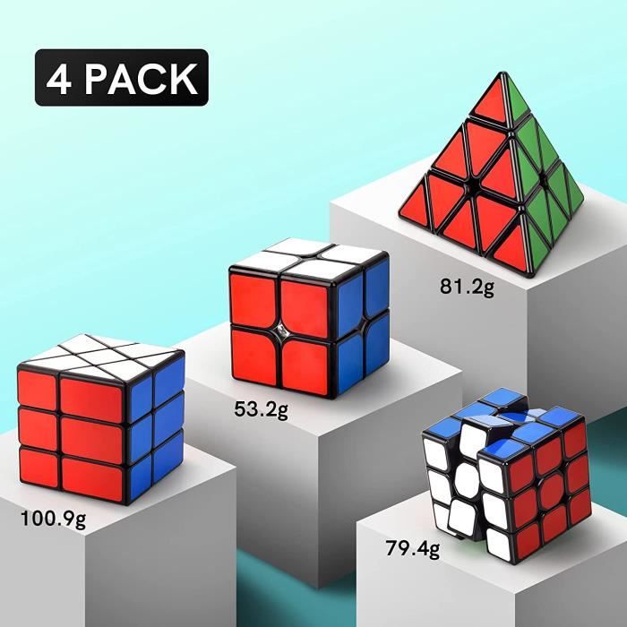 TOYESS Speed Cube Set, Cube Magique 2x2 + Magic Cube 3x3 + Cube ...