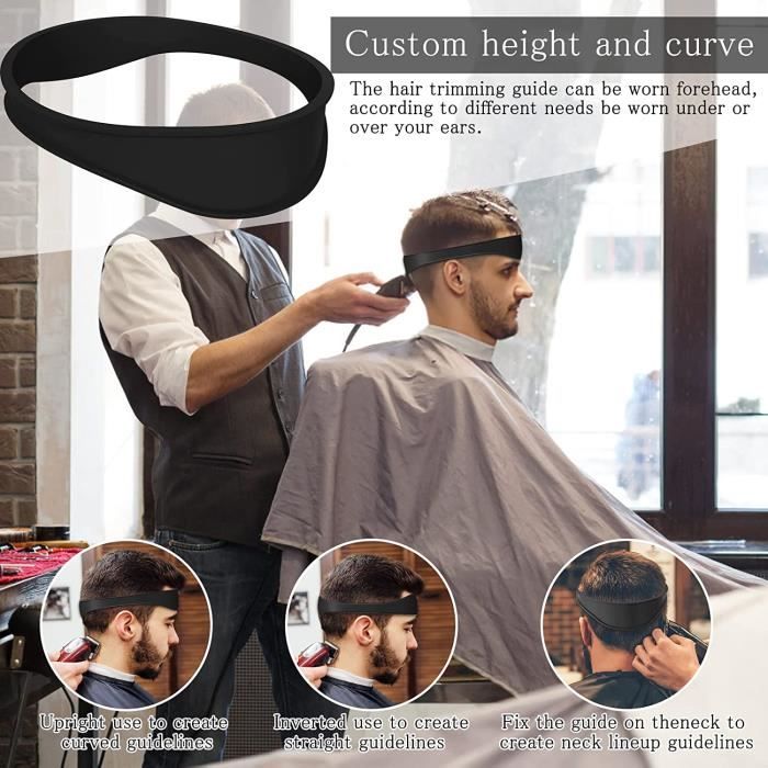 Gabarit Rasage Décolleté et Guide coupe Cheveux, Bande Incurvée pour ...