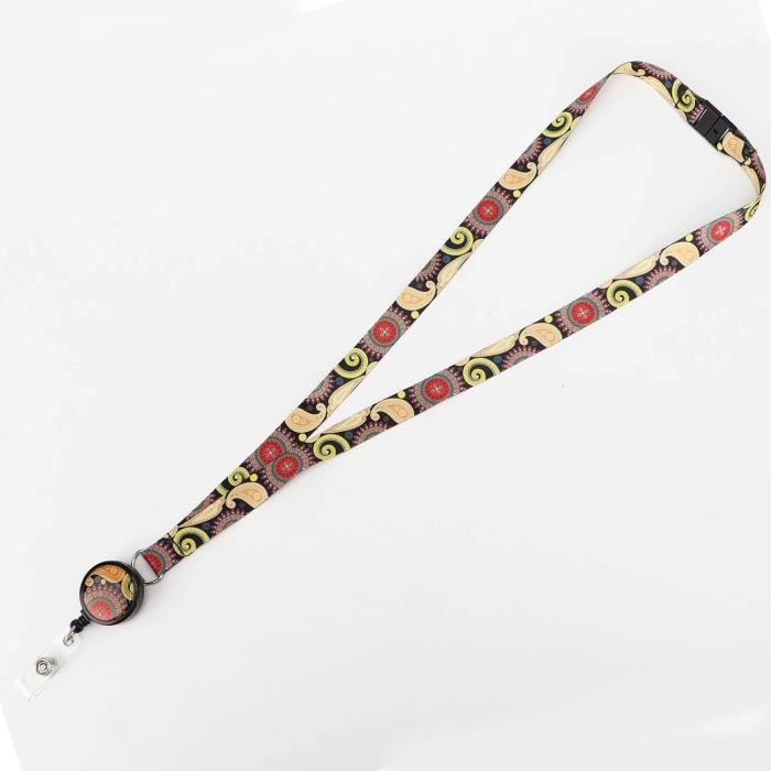 Lanière Détachable Avec Enrouleur De Badge Rétractable, Boucle De ...