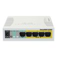 Switch MikroTik RB260GSP 5 Ports PoE Blanc (CSS106-1G-4P-1S ...