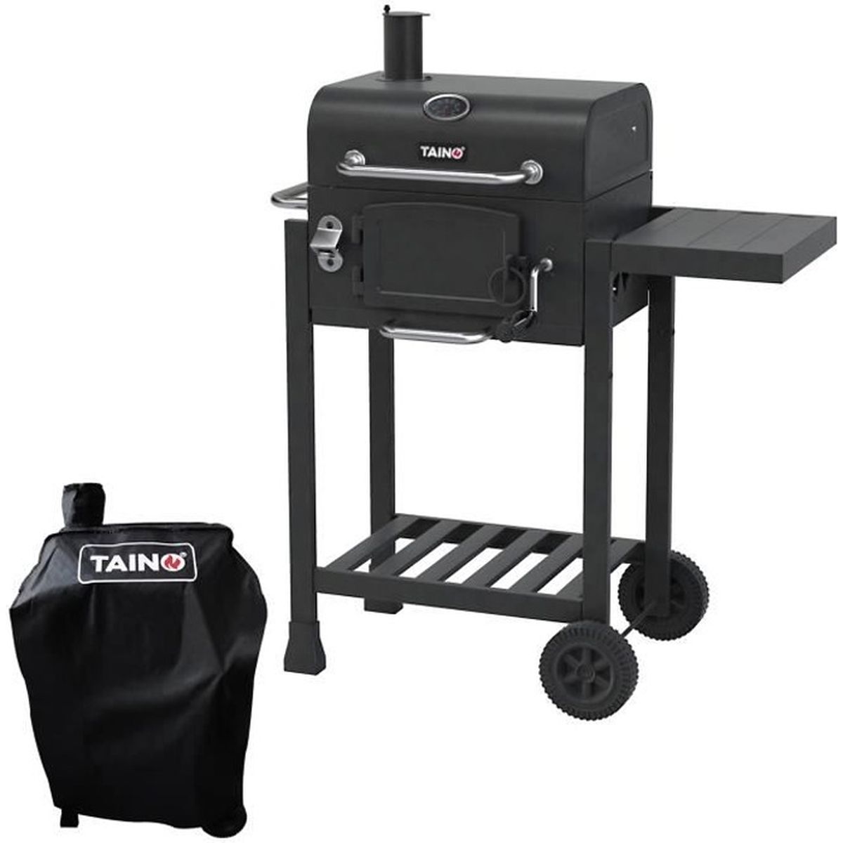 TAINO HERO Set Smoker petit chariot Barbecue au charbon de bois ...