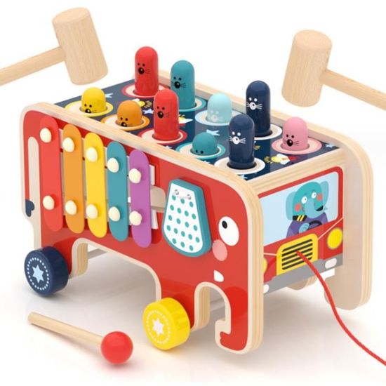 Jouet en Bois Enfants Banc À Marteler Xylophone Jouet éducatif Apprentissage Jouet Fine Cadeau ...