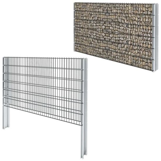 EXPE6🏩-CHIC - Clôture de gabion 2D - Gabion Bordure grillage Jardin ...