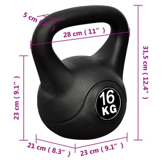 LE SHOP Kettlebell de 16 kg 130113 - Cdiscount Sport