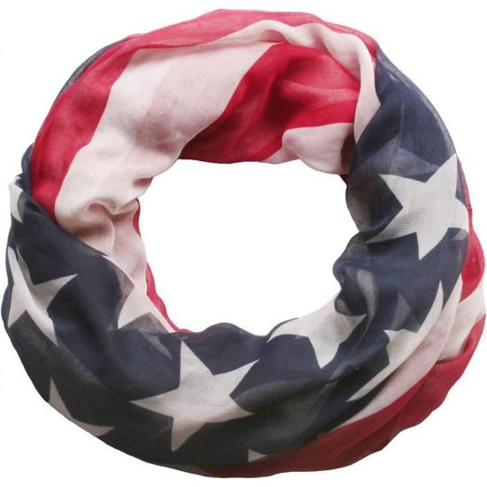Écharpe Tube Snood Style Drapeau Usa, Étoiles Et Rayures, Stars And ...