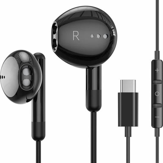 Ecouteur Usb C Écouteurs Usb Type C Avec Micro Et Contrôle Du Volume ...