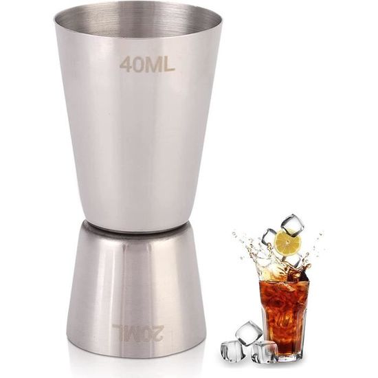 Doseur Cocktail, Mesure de Bar Tasse à mesurer Double Doseur à Cocktail ...