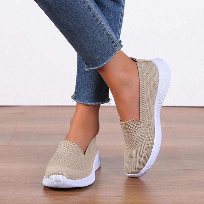 Mocassin,Rimocy-Baskets Respirantes Ogo Flats pour Femme,Chaussures ...