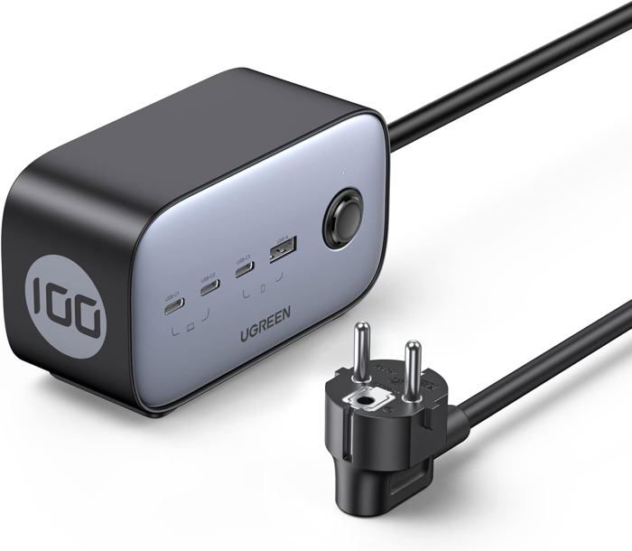 Cube 6 en 1 Multiprise USB 2 Prises avec 100W 4 Ports USB C et USB, Multiprise Électrique avec ...