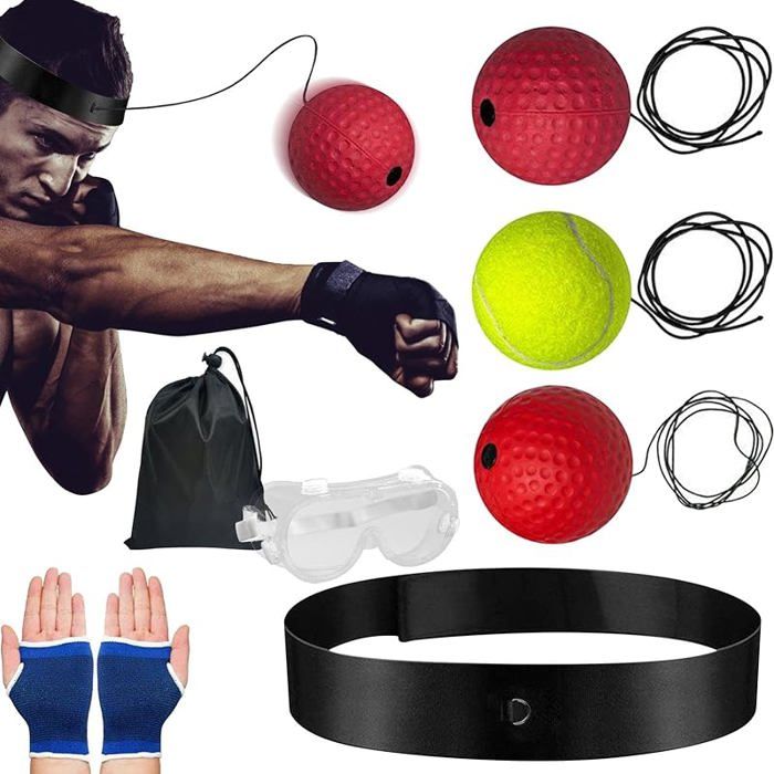 Boxing Reflex Ball Reflex Ball Boxing Ball Headband Boxing Ball Set ...