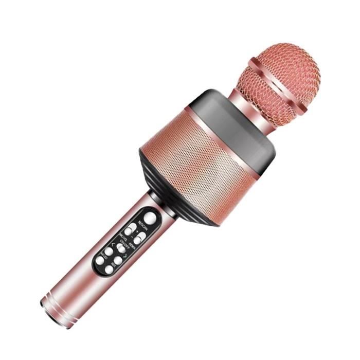 Rose - Microphone professionnel karaoké sans fil Bluetooth, haut ...