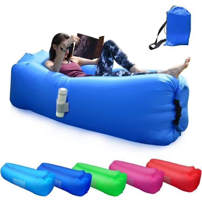 Hamac Gonflable - Portable - Taffetas de Polyester 210T - Confortable ...