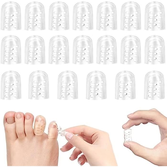 20 Pièces Protege Orteil Silicone,Protège-Orteils Anti-Friction en ...