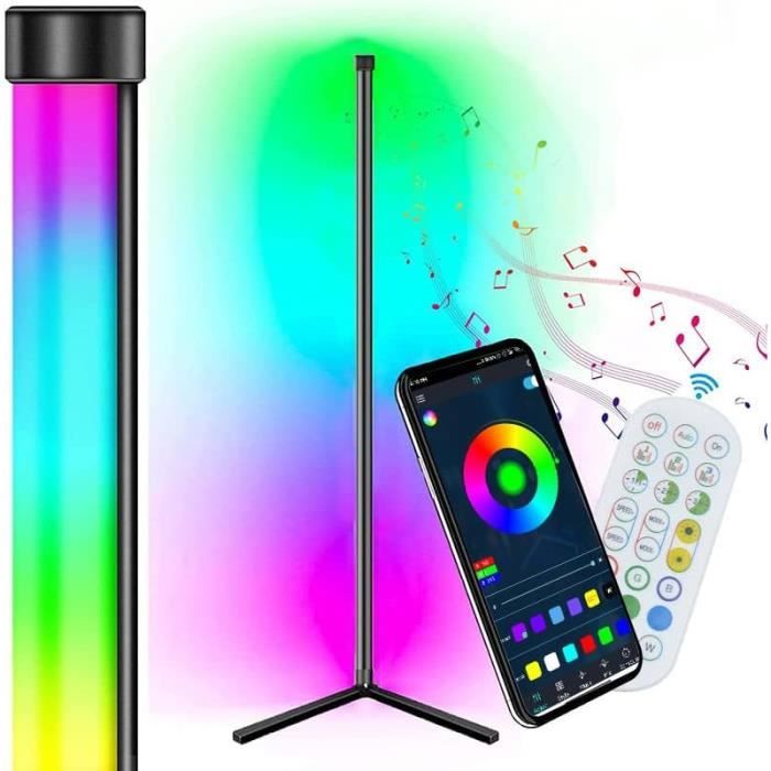 Led Lampadaire Sur Pied Salon, Smart Lampadaire D'Angle Avec Contrôle ...