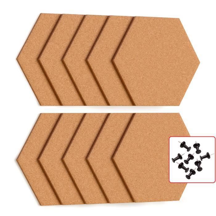 ALLboards Tableau liége hexagonal “nid d’abeilles” – 15×17 cm – 10 ...