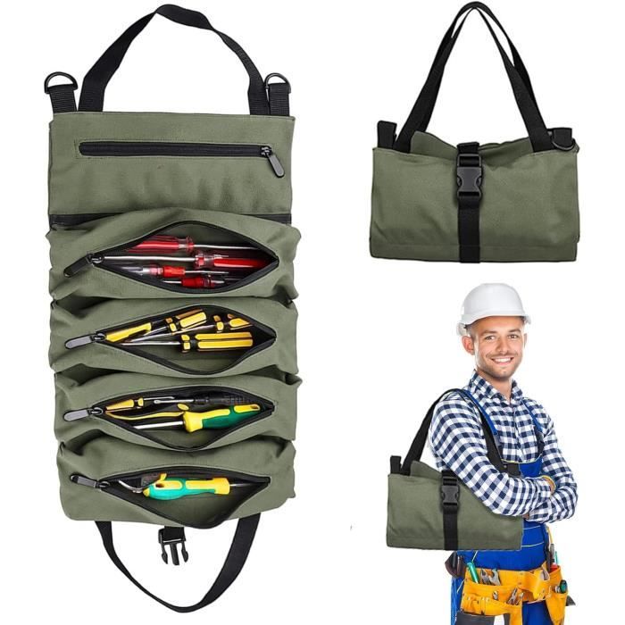 Sac À Roulettes Pour Outils: Sac Enroulable Multifonction En Toile ...