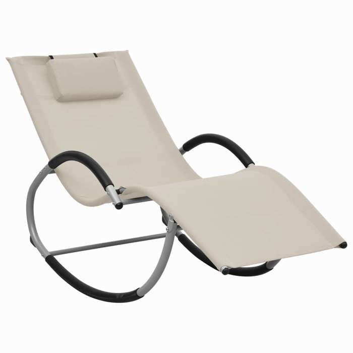 Transat chaise longue bain de soleil lit de jardin terrasse meuble d ...