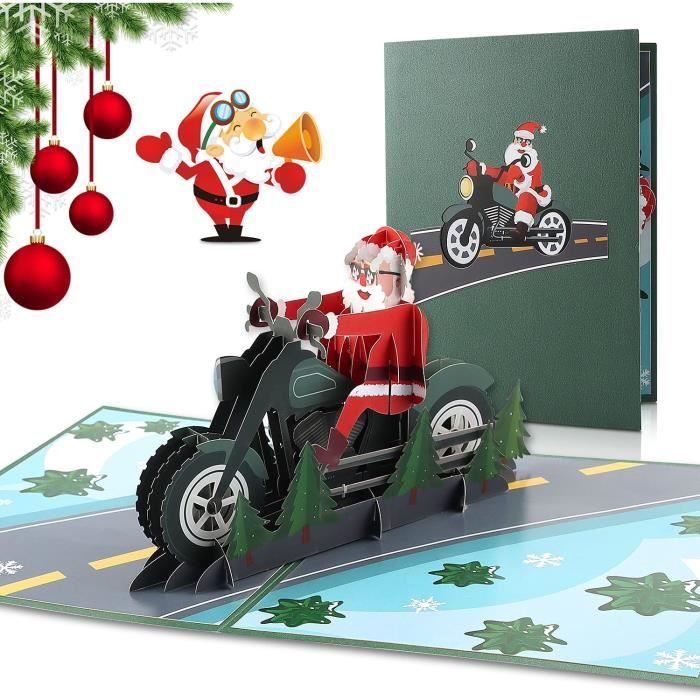 Cartes de Noël 3D, 3D Noël Cartes de Voeux, Noël 3D Voeux Carte 3D Pop ...