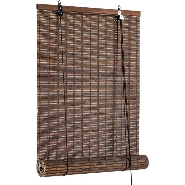 Rideau à Rouleau en Bambou - Store Roulant pour Portes et Fenêtres ...