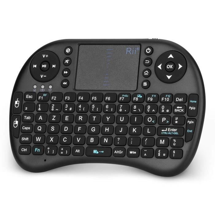 Rii Mini i8 Wireless (AZERTY) - Mini Clavier français, Ergonomique sans ...