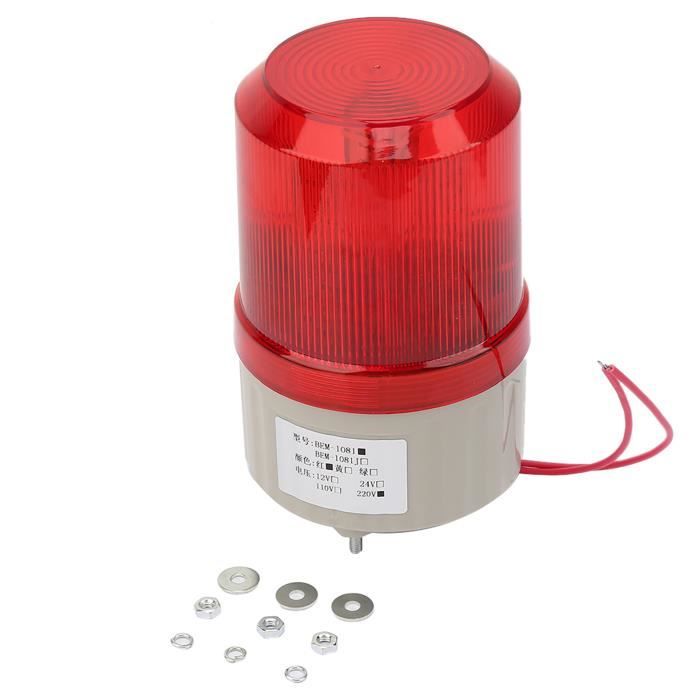 Voyant d'avertissement rotatif 220VAC clignotant clignotant rouge LED ...