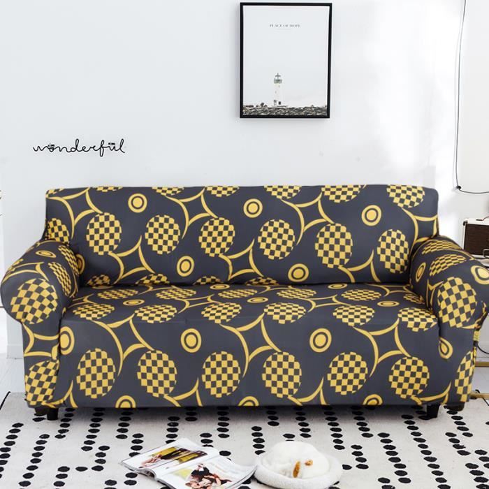 3-place (190-230cm Housse de protection extensible pour canapé et ...