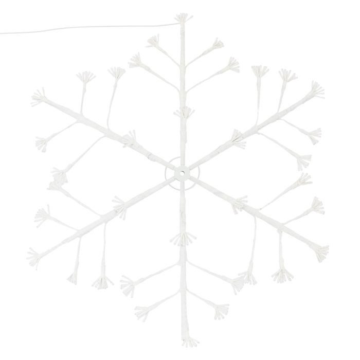 ECD Germany Flocon de Neige avec 288 Ampoules LED, Blanc Chaud, Ø 87 cm ...