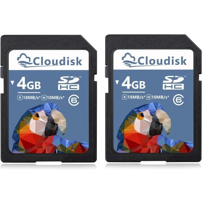 Carte Sd Carte Flash Uhs Sdxc Pack De 2 (4Gb)[u608] - Cdiscount Appareil Photo