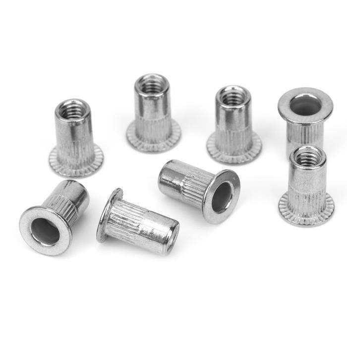 Minifinker écrou à rivets M4 Écrou à rivets en acier inoxydable, 50 ...