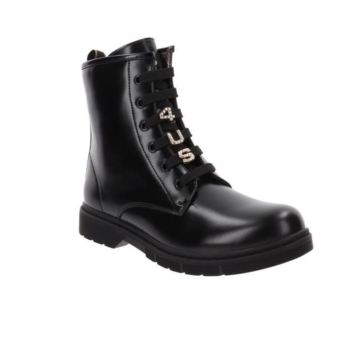 Bottines pour femme en simili cuir - 4US - Lacets - Talon de 3 cm ...