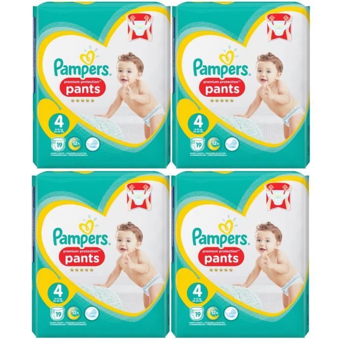 Pampers Premium Protection Pants Taille 4 Maxi 9 15kg 19 Couches Pack