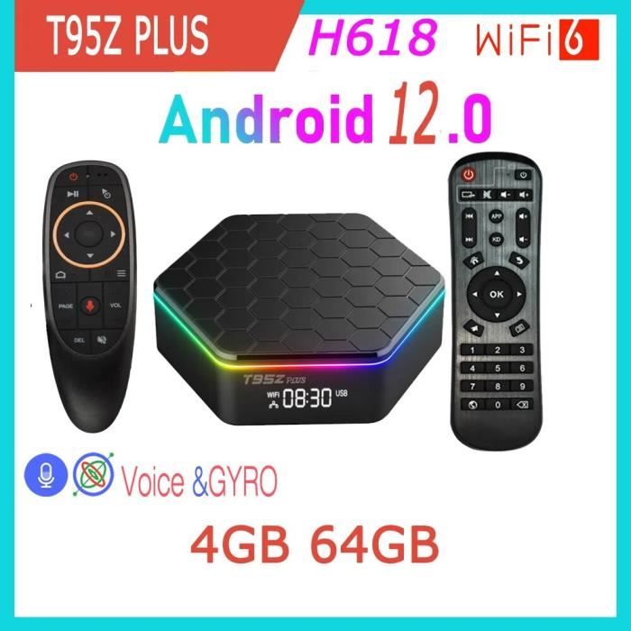 Box multimedia,boîtier Smart TV Android 12.0,Allwinner H618 Quadcore Cortex-A53,2.4G,5G,double ...