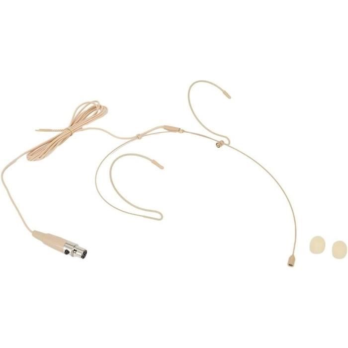 Microphone, beige sans fil, double tour d'oreille, micro léger ...
