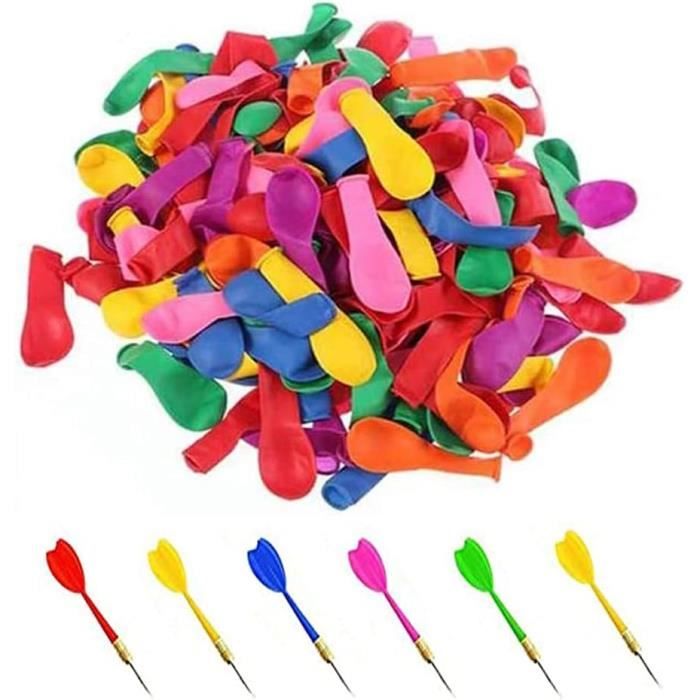 Lot de 1000 petits ballons en latex biodégradables avec 6 fléchettes ...