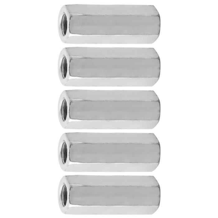 Tbest Écrou à Douille Fileté 5 pcs M8 Écrous à Tige Longue Hexagonales ...