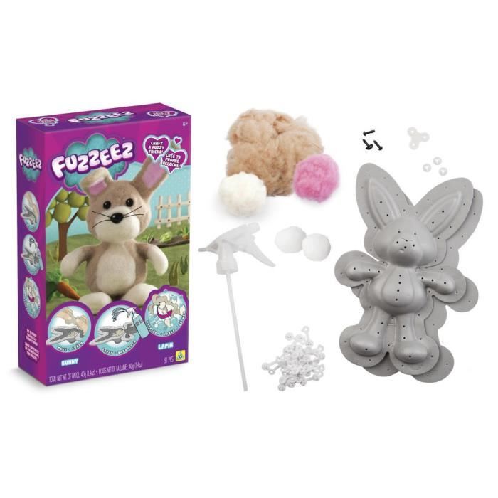 FUZZEEZ Peluche à Fabriquer - Lapin - Cdiscount Jeux - Jouets