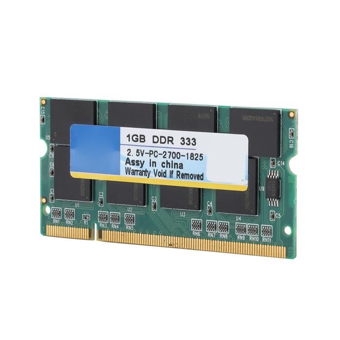 Xiede 1G 333MHz RAM pour Ordinateur Portable DDR PC-2700 Compatibilité ...