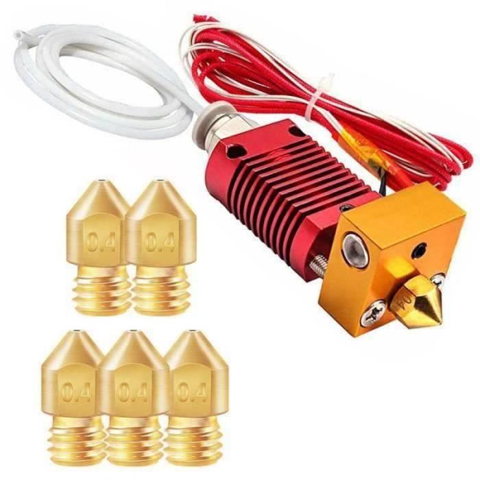 ZAS-Kit Hotend Assemblé pour Creality Ender 3 ExtréMité Chaude D'Extrudeuse en Aluminium MK8 ...